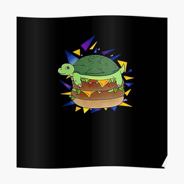 Turtles Burger Posters | Redbubble