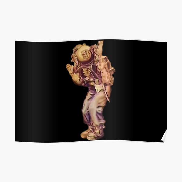 "Diver - Comic - pegel1973®" Poster for Sale by pegel1973 | Redbubble