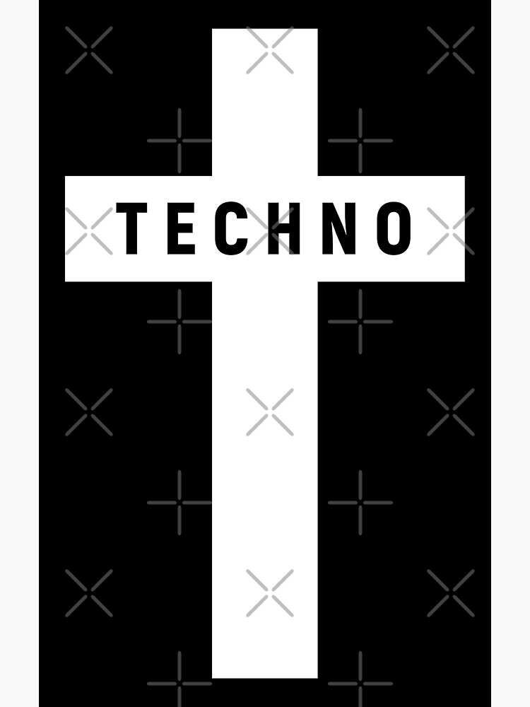 "Techno religion cross" Art Print for Sale by shinobishirt | Redbubble