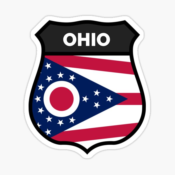 "OHIO BADGE IV" Sticker by dreamyguy | Redbubble