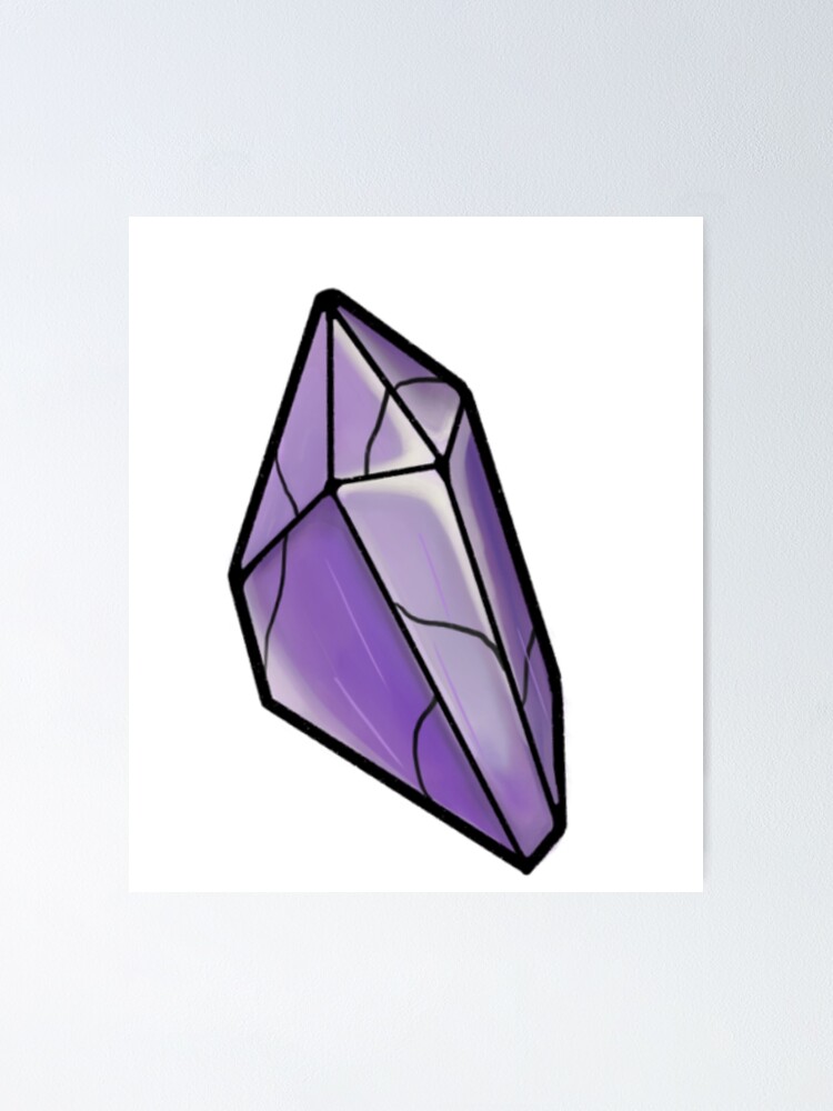 "Amethyst Crystal Sticker" Poster for Sale by mrsmooney | Redbubble