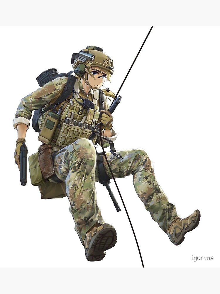 Anime Army Soldier