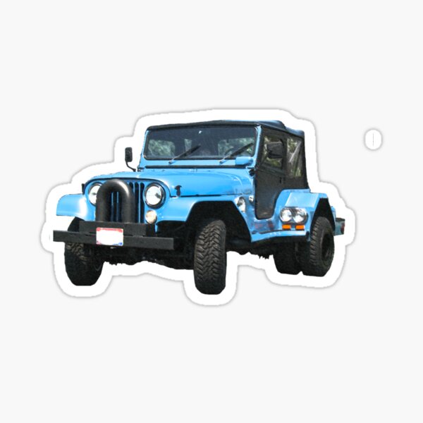 "A blue Wolf - Stiles' Jeep" Sticker for Sale by RANIASHOPDZ | Redbubble