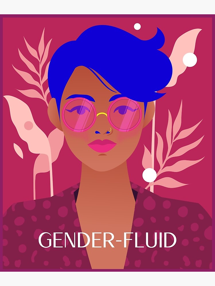 Gender Fluid Suppor Diversity Design Poster By Cido39 Redbubble