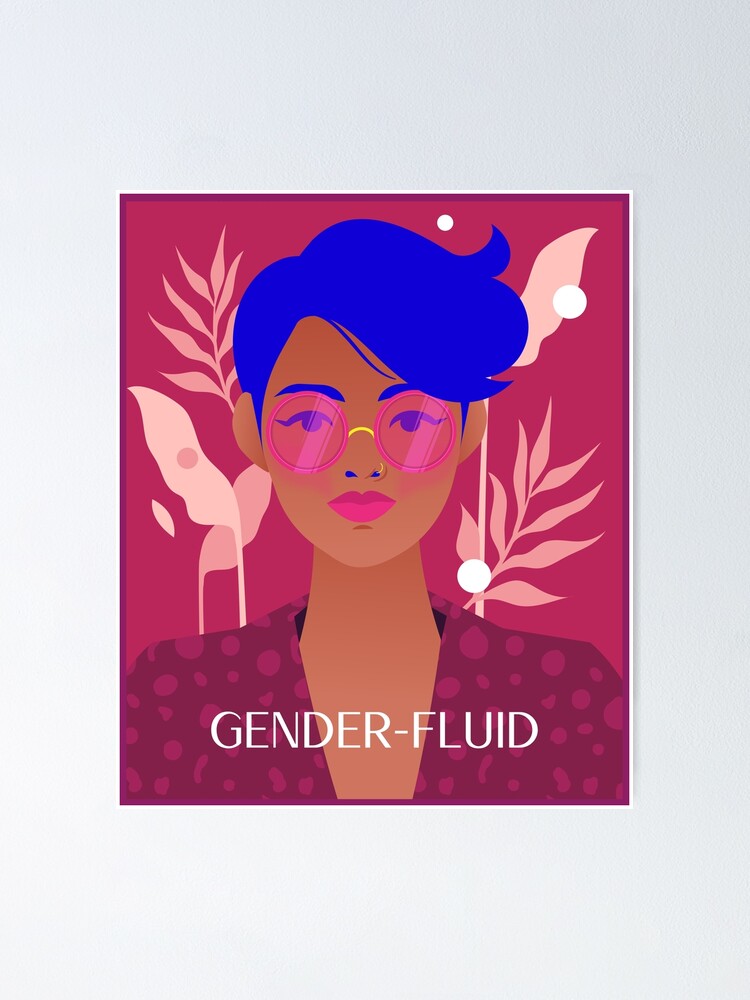 Gender Fluid Suppor Diversity Design Poster By Cido39 Redbubble