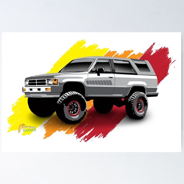 "Toyota 4Runner 1985" Poster for Sale by 6thGear | Redbubble
