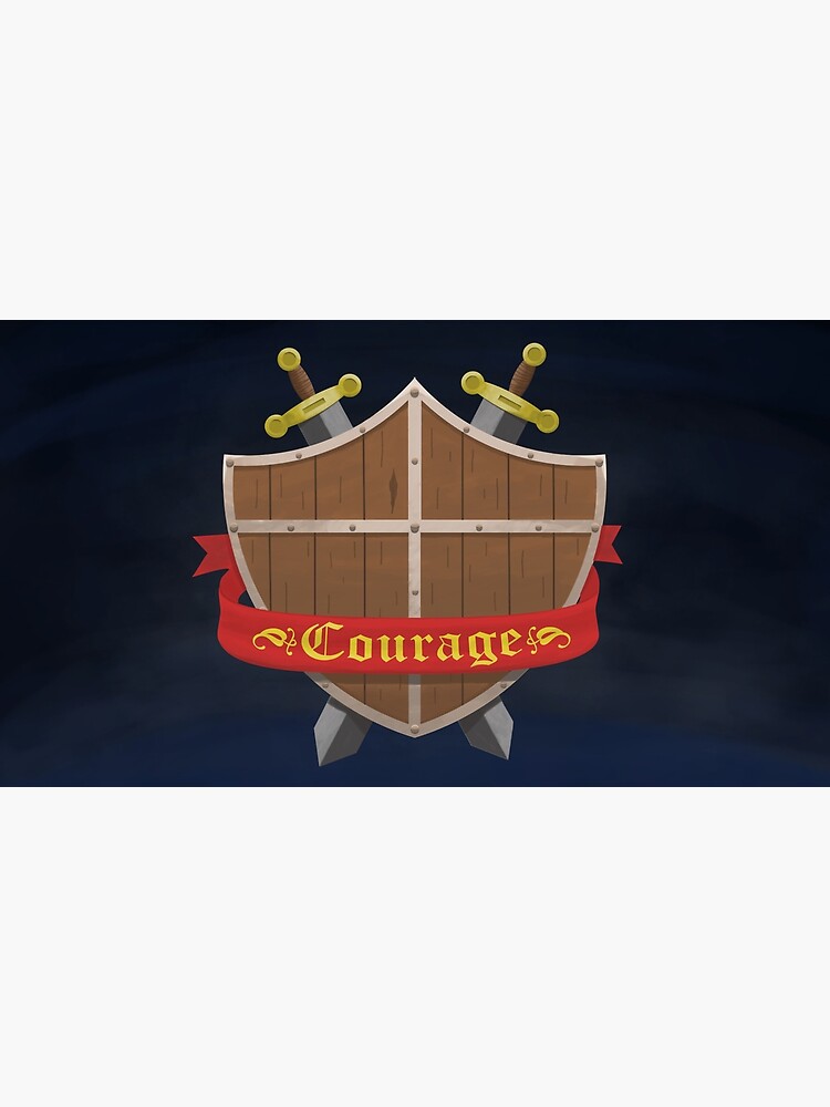 "Shield of Courage" Poster for Sale by Viralium | Redbubble