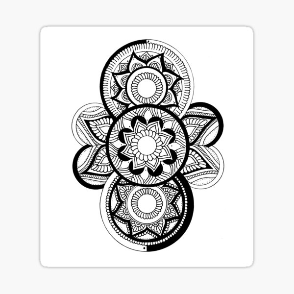 "Mandala" Sticker by emiiemilova | Redbubble