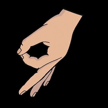 "Circle game hand funny gotcha meme Made You Look" Journal for Sale by Draculaura2009 | Redbubble