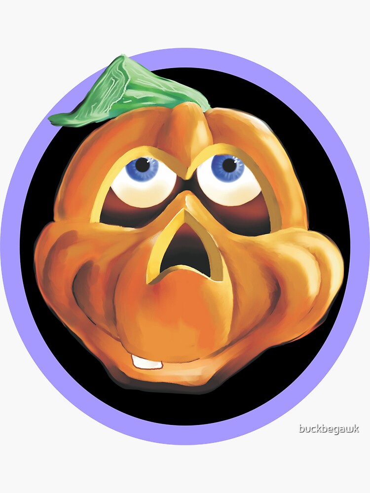 "PUMPKIN BUMPKIN CARTOON" Sticker by buckbegawk | Redbubble