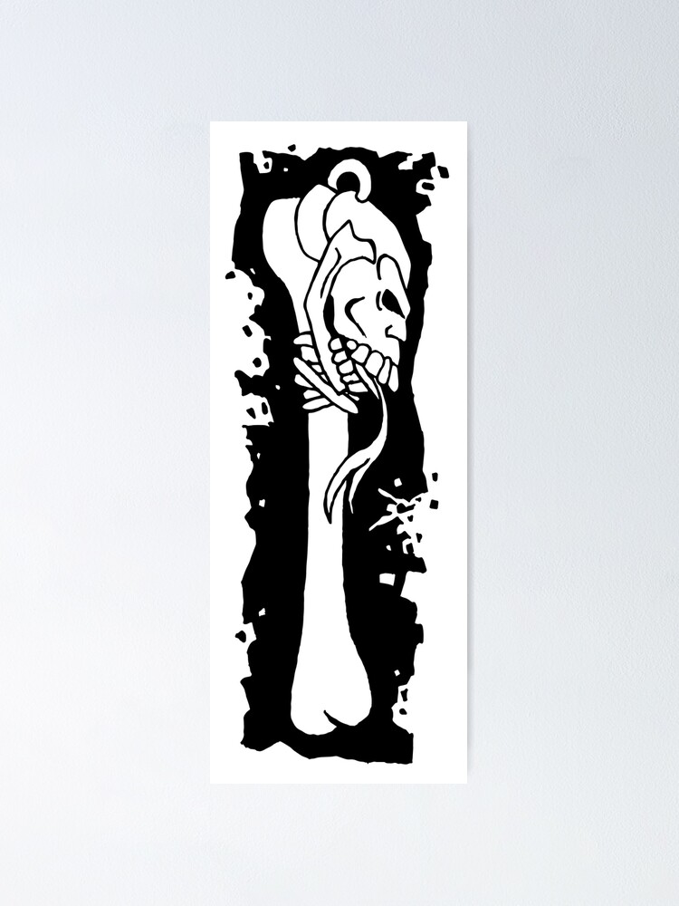 "Bone Face" Poster by MBridger | Redbubble