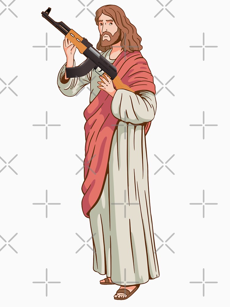 "Jesus mit Ak-47" T-Shirt von emphatic | Redbubble