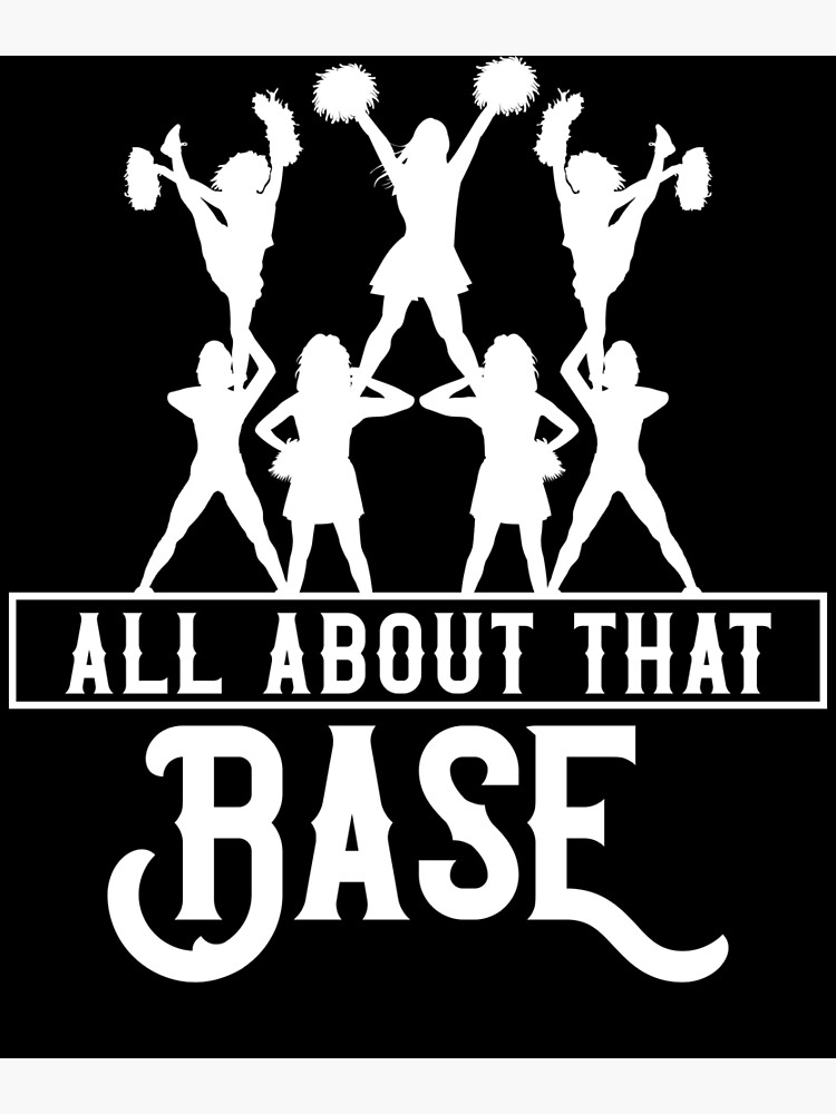 Poster « Tout sur cette base Cheerleading design, cadeau Cheerleader ...