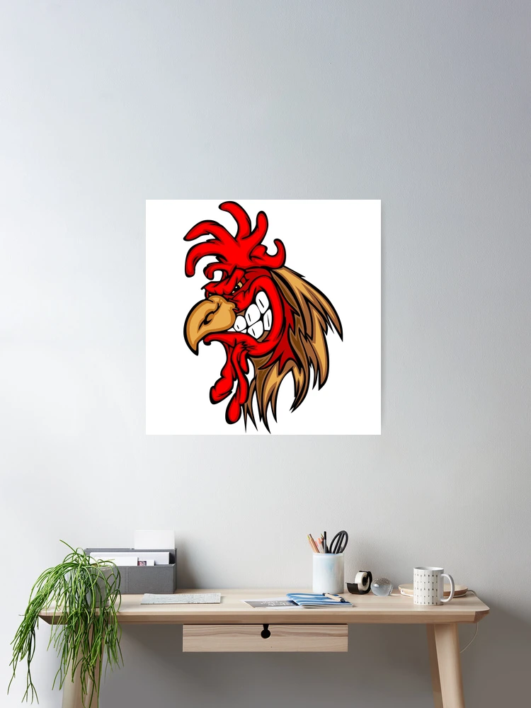 Mean Rooster Cartoon