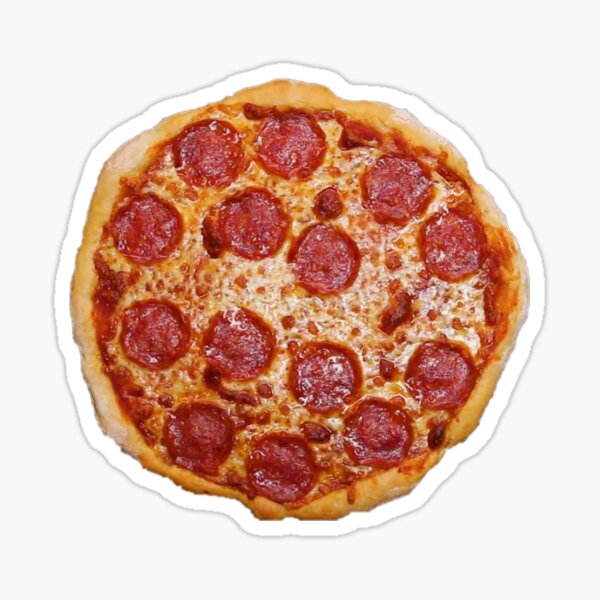"Pepperoni Pizza" Sticker for Sale by abigailclairej | Redbubble
