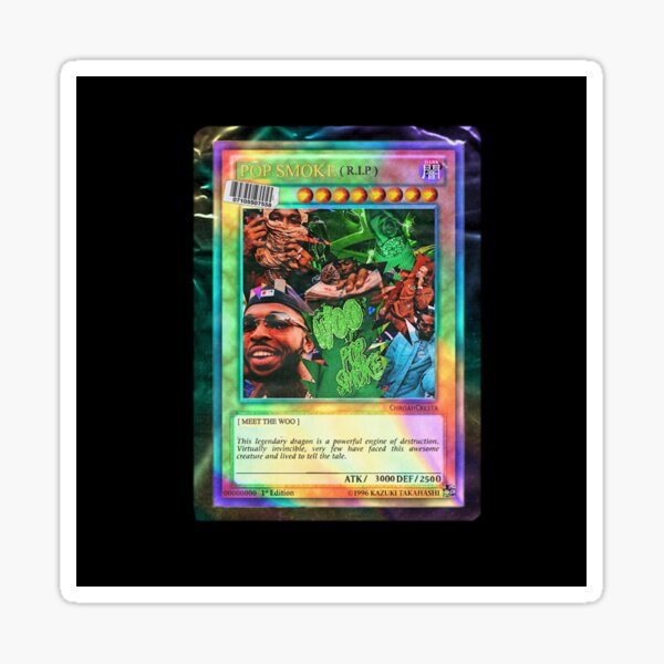 "POP SMOKE" Sticker for Sale by aishadxo | Redbubble