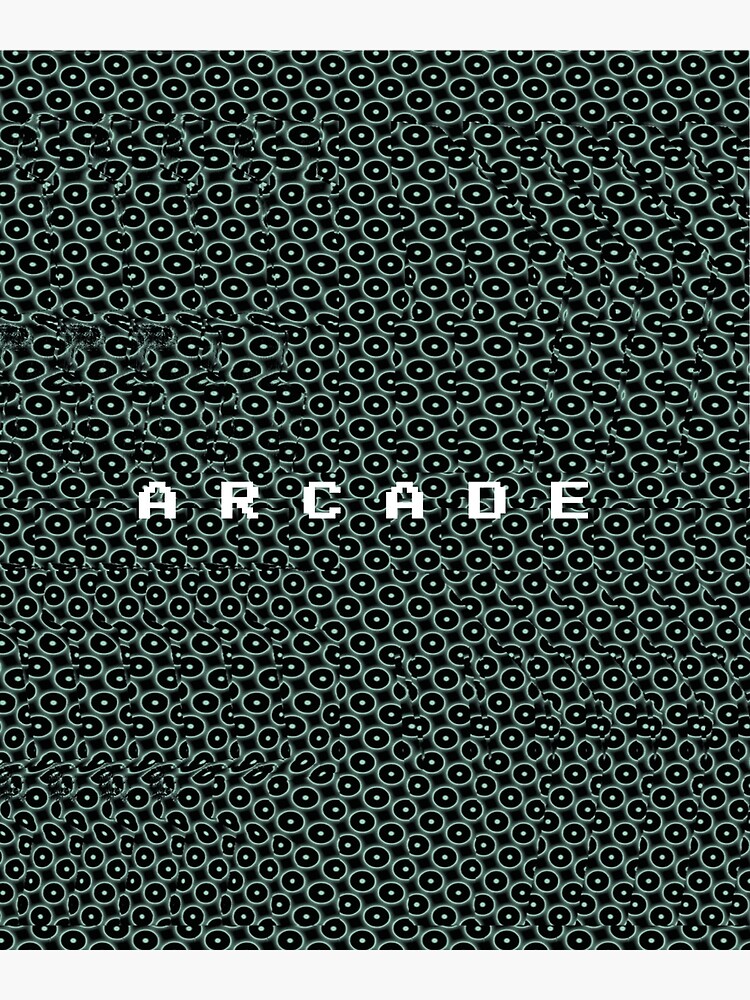 Retro Arcade Autostereogram Stereogram Premium Matte Vertical Poster ...