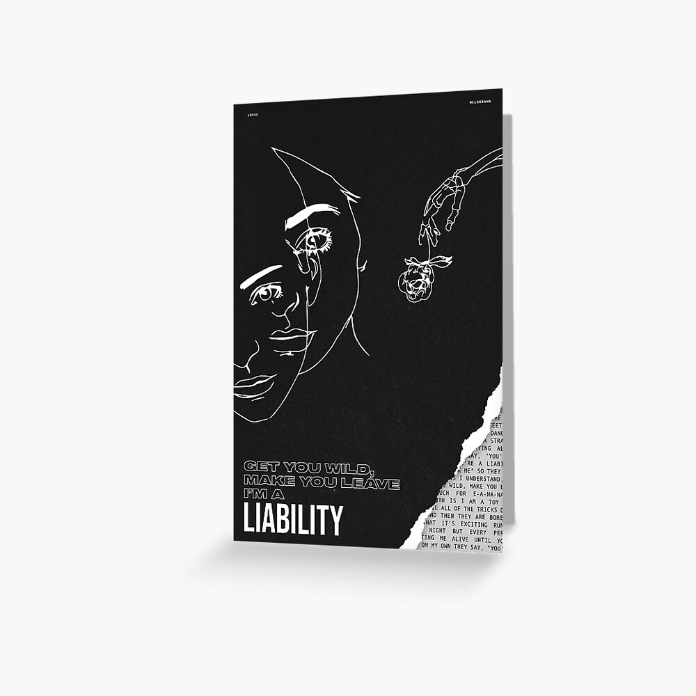 "lorde - liability poster" Poster by feli18 | Redbubble