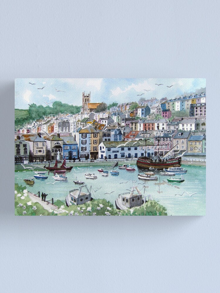 ""In with the Catch" - Brixham, Devon" Canvas Print by timsmith | Redbubble