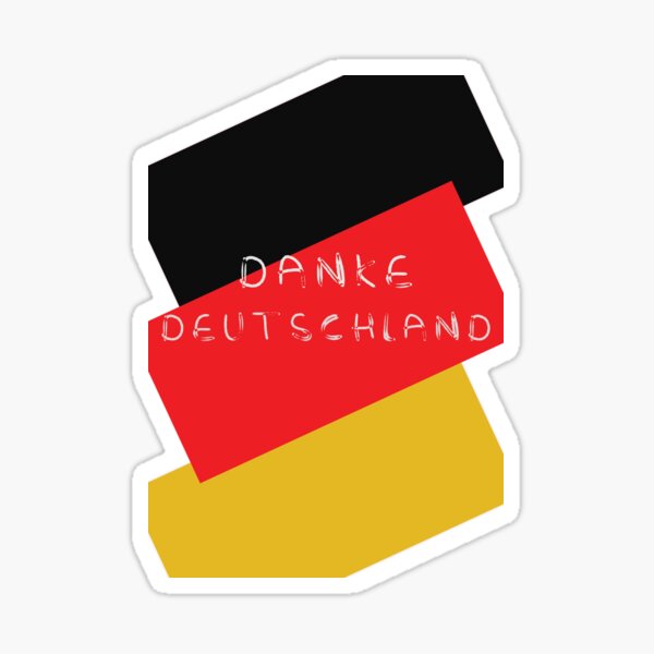 "Thank you Germany" Sticker for Sale by Harinko | Redbubble