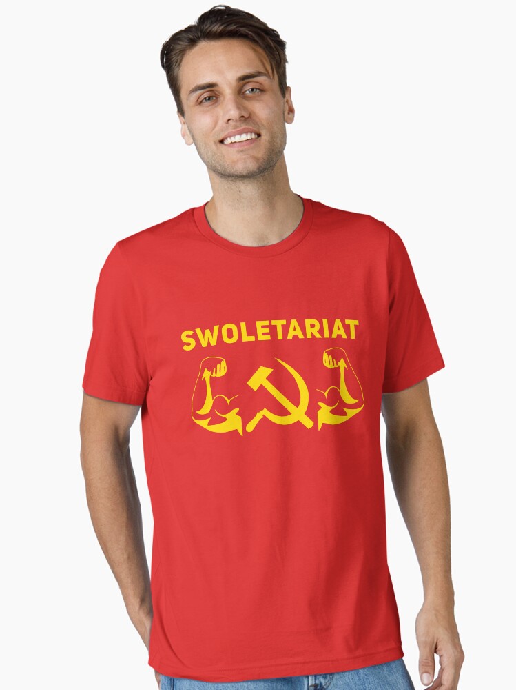 "Swoletariat Brocialist" Essential T-Shirt for Sale by Joepseudo ...