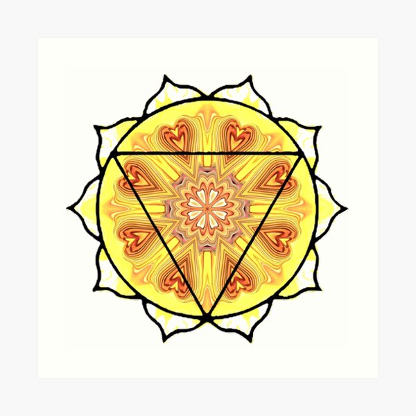 Lámina artística «Símbolo del chakra del plexo solar» de Michell888 ...