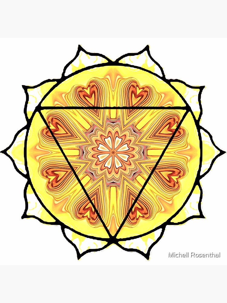 "Solar Plexus Chakra Symbol " Sticker for Sale by Michell888 | Redbubble