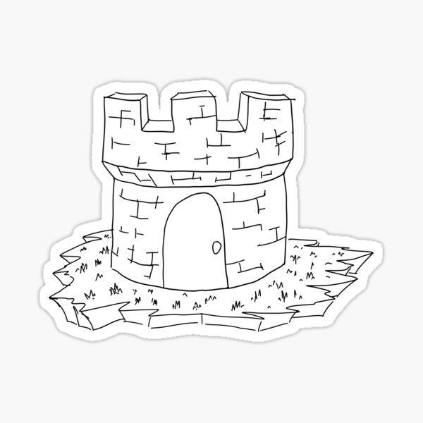 "pen fort" Sticker by mewcatx | Redbubble