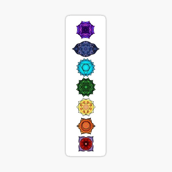 "The Seven Internal Chakras" Sticker for Sale by Michell888 | Redbubble