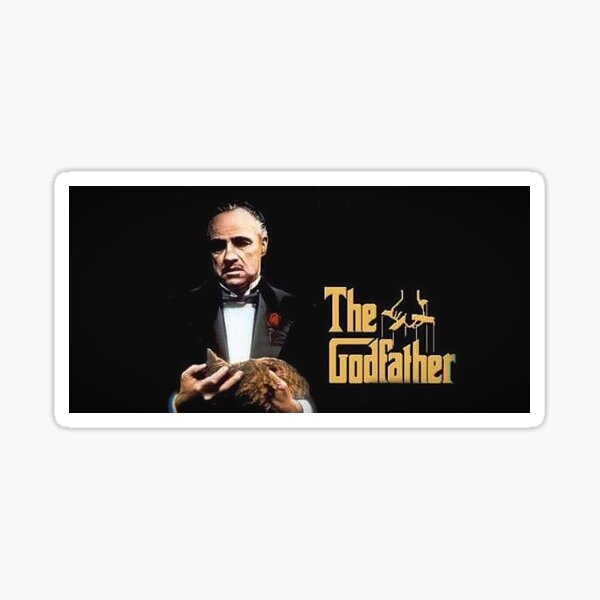 "the godfather " Sticker for Sale by doc02 | Redbubble