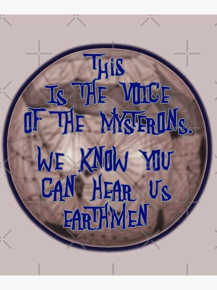 Póster «Esta es la voz de los Mysterons.» de HappySchnapper | Redbubble