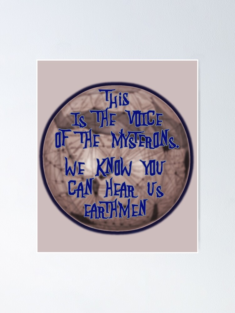 Póster «Esta es la voz de los Mysterons.» de HappySchnapper | Redbubble