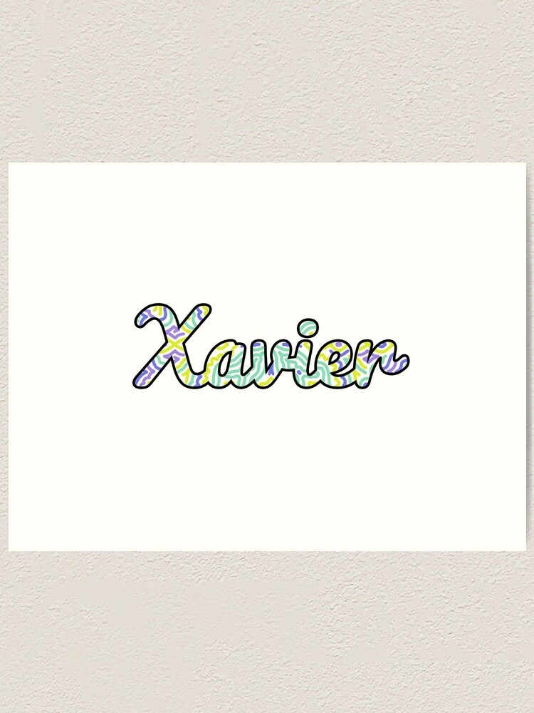 "Xavier Handwritten Name" Art Print for Sale by inknames | Redbubble