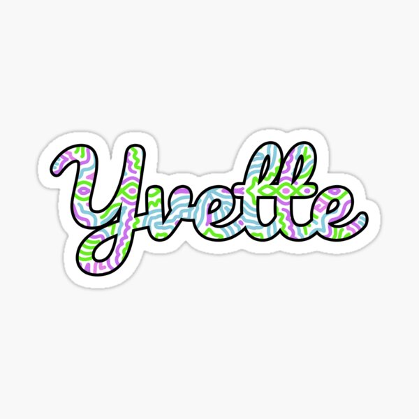 "Yvette Handwritten Name" Sticker for Sale by inknames | Redbubble