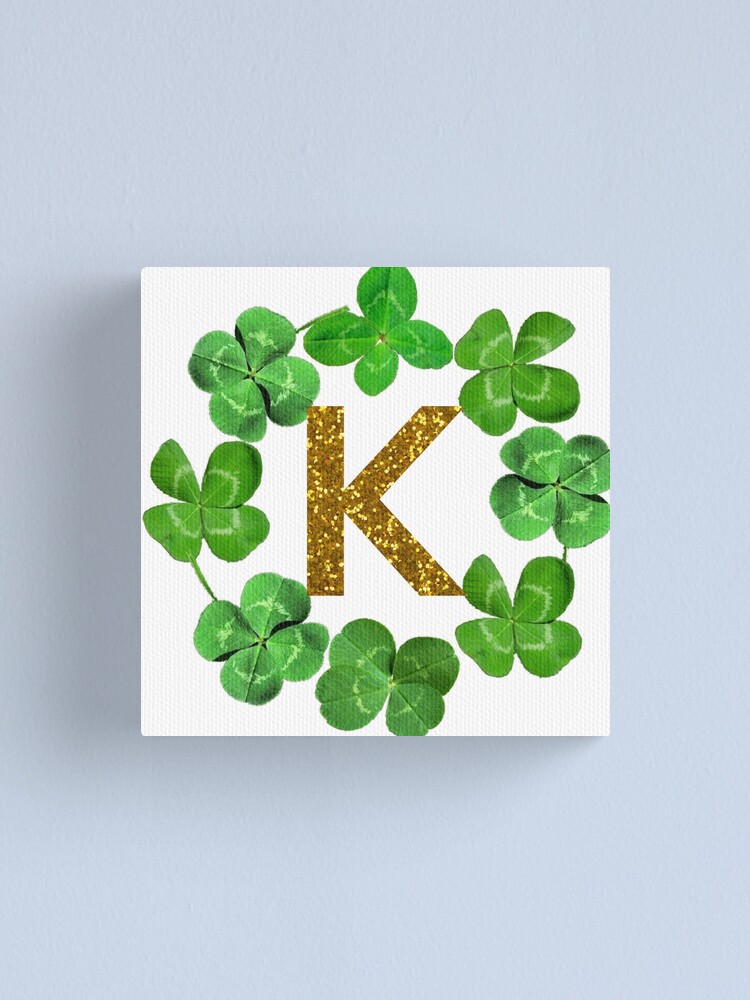 "Letter K ,lucky clover,st patricks day,,shamrock, glitter,four leaf ...