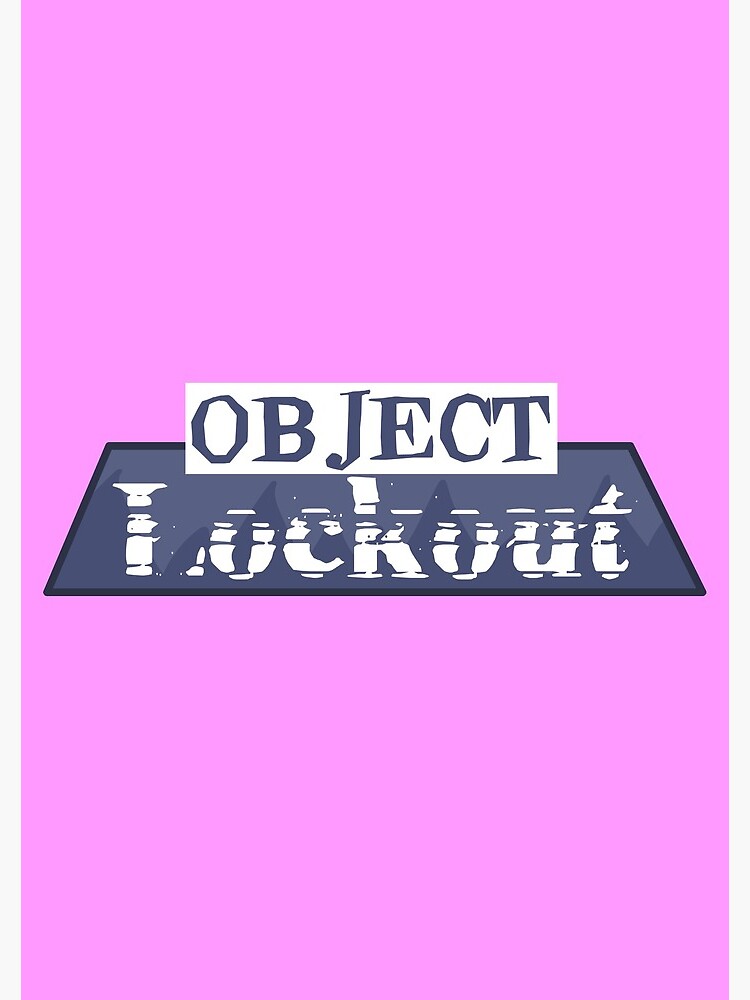 "Object Lockout Logo" Journal for Sale by wuggolo | Redbubble
