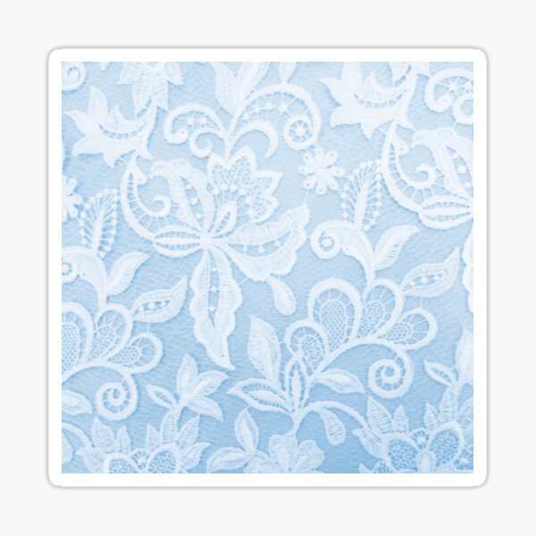 "Lace Design Blue and White" Sticker by rheycreative | Redbubble