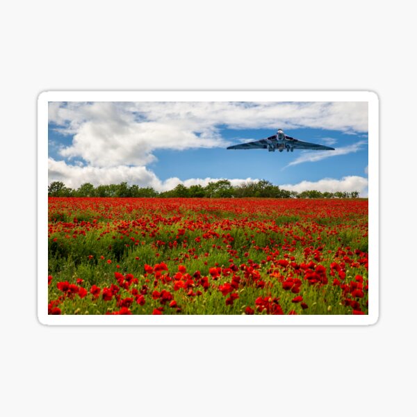 "Poppy field Vulcan" Sticker for Sale by Celestialgiza | Redbubble