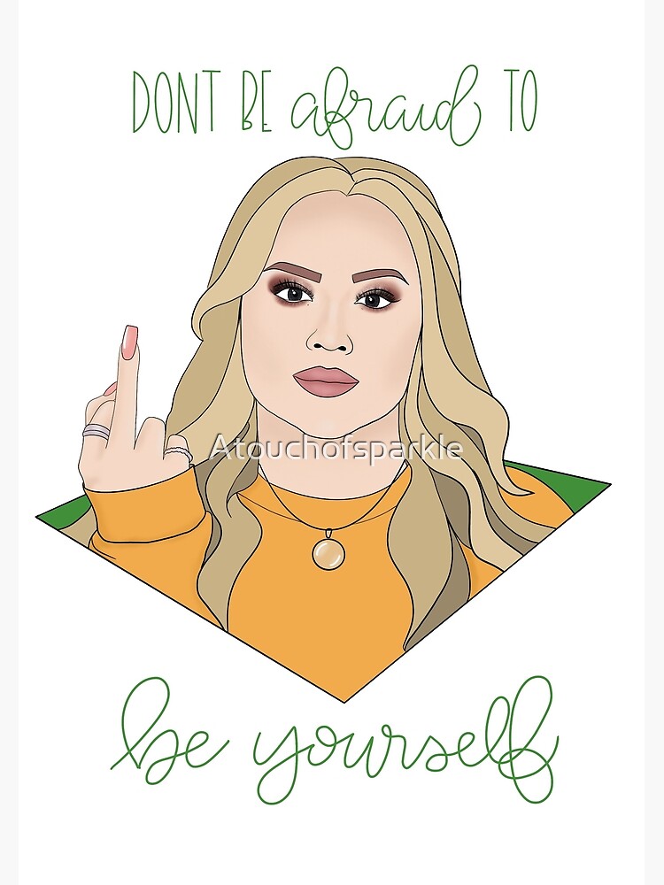 "nikkietutorials Don’t be afraid to be yourself" Poster by ...