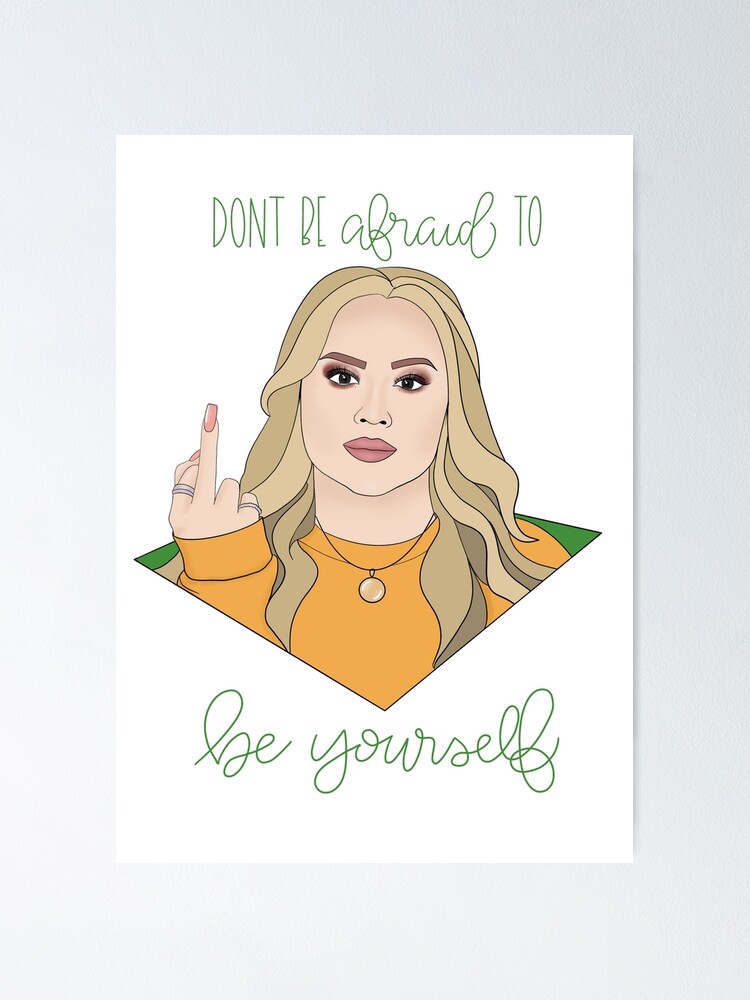 "nikkietutorials Don’t be afraid to be yourself" Poster by ...