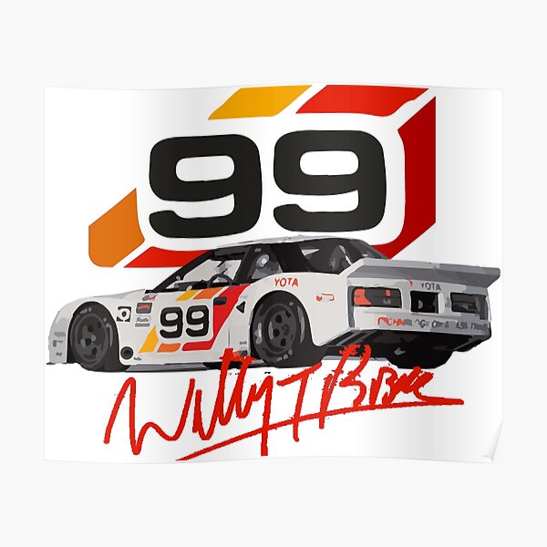 "Willy T Ribbs 1986 Toyota Celica IMSA GTO Racecar" Poster by ...