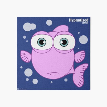 "HYPNOTIZED PINK FISH" Art Board Print for Sale by Hypnotizedpets ...