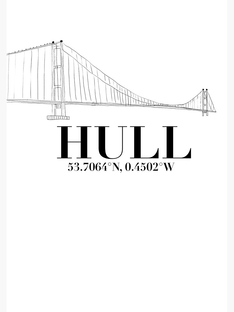 "Humber Bridge Sketch" Poster for Sale by SleepyGalDesign | Redbubble
