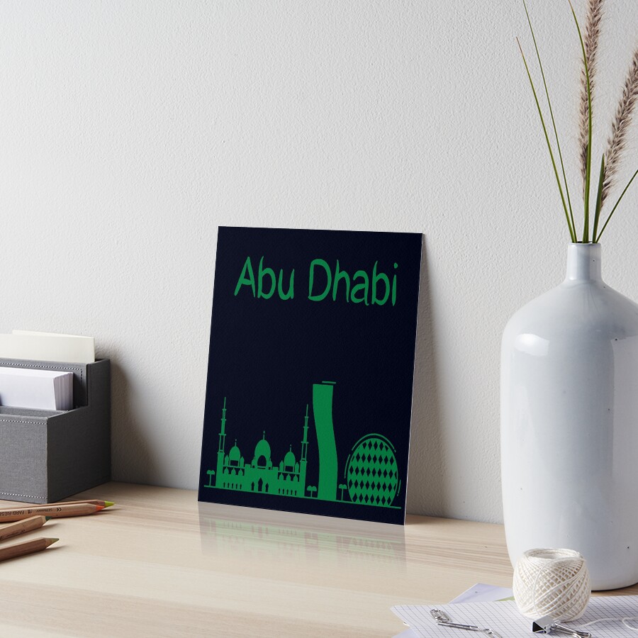 "Abu Dhabi - United Arab Emirates UAE" Art Board Print by madtoyman ...