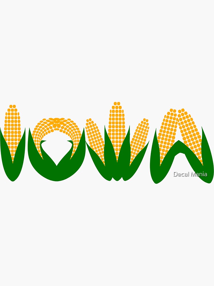 "Iowa Corn" Sticker for Sale by zsonn | Redbubble