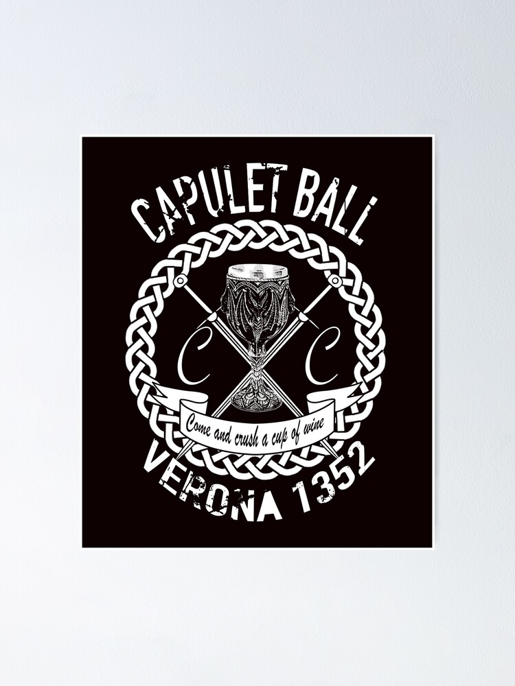 "Shakespeare Capulet Ball Invite" Poster for Sale by neilcarter | Redbubble