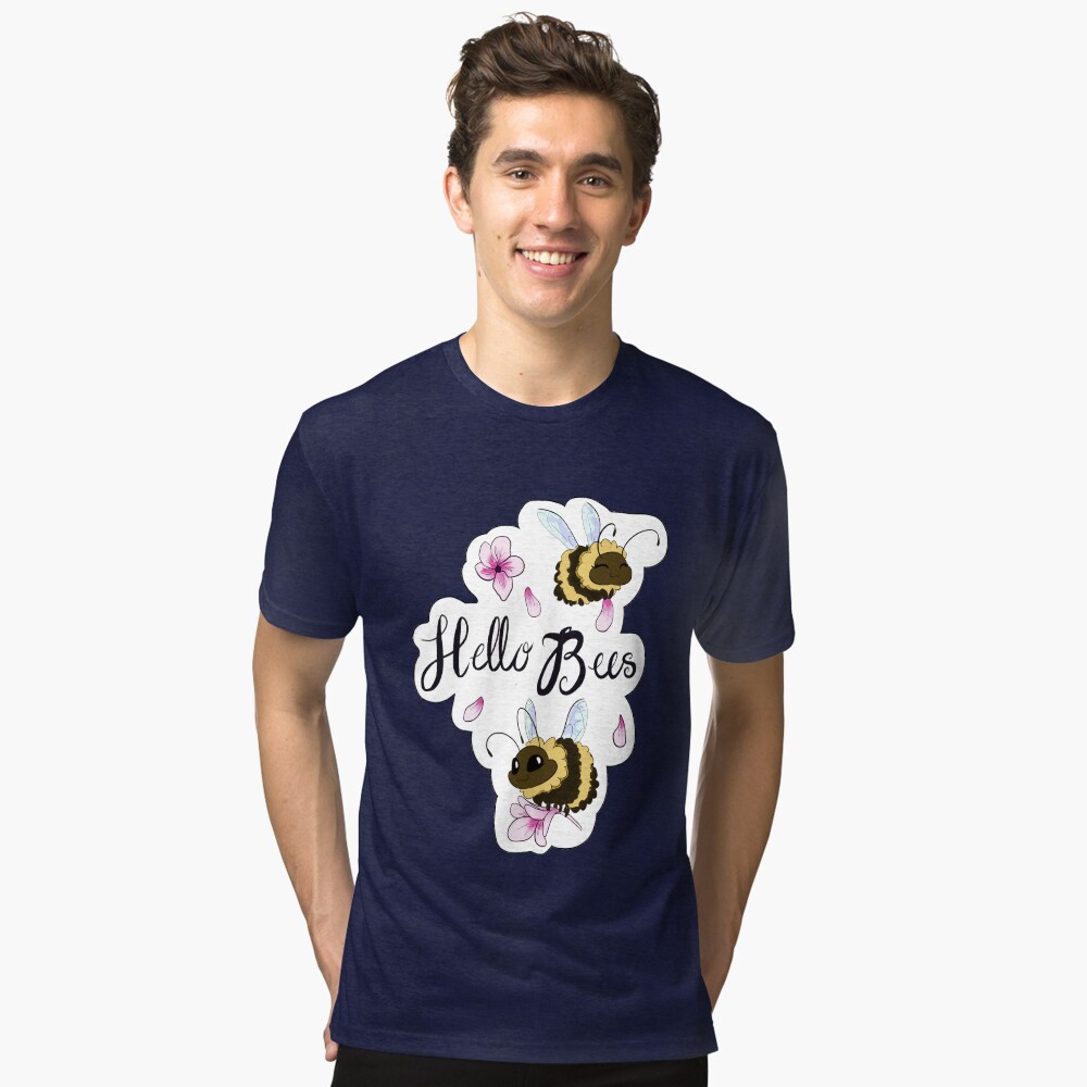 "Hello Bees" Sticker for Sale by elliespradlin | Redbubble