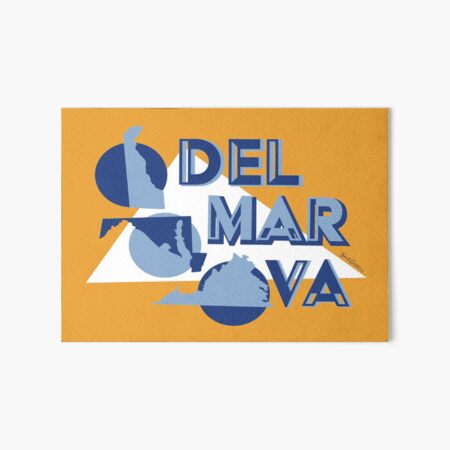 "DelMarVa Logo" Art Board Print by Frannotated | Redbubble