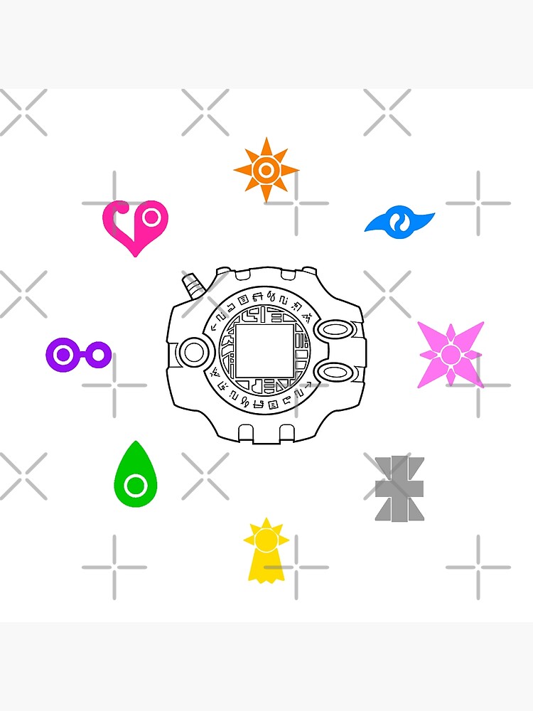 "Digimon emblems" Poster by Twinkye | Redbubble