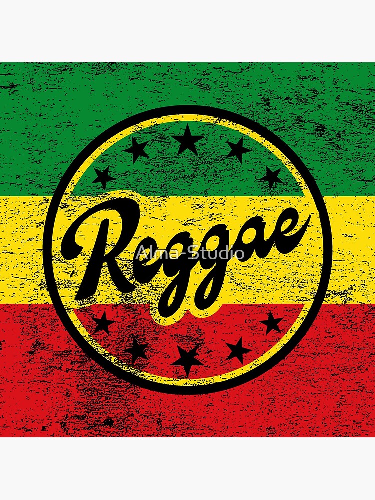 Cojín «Reggae, bandera rastafari, colores de la bandera reggae» de Alma ...